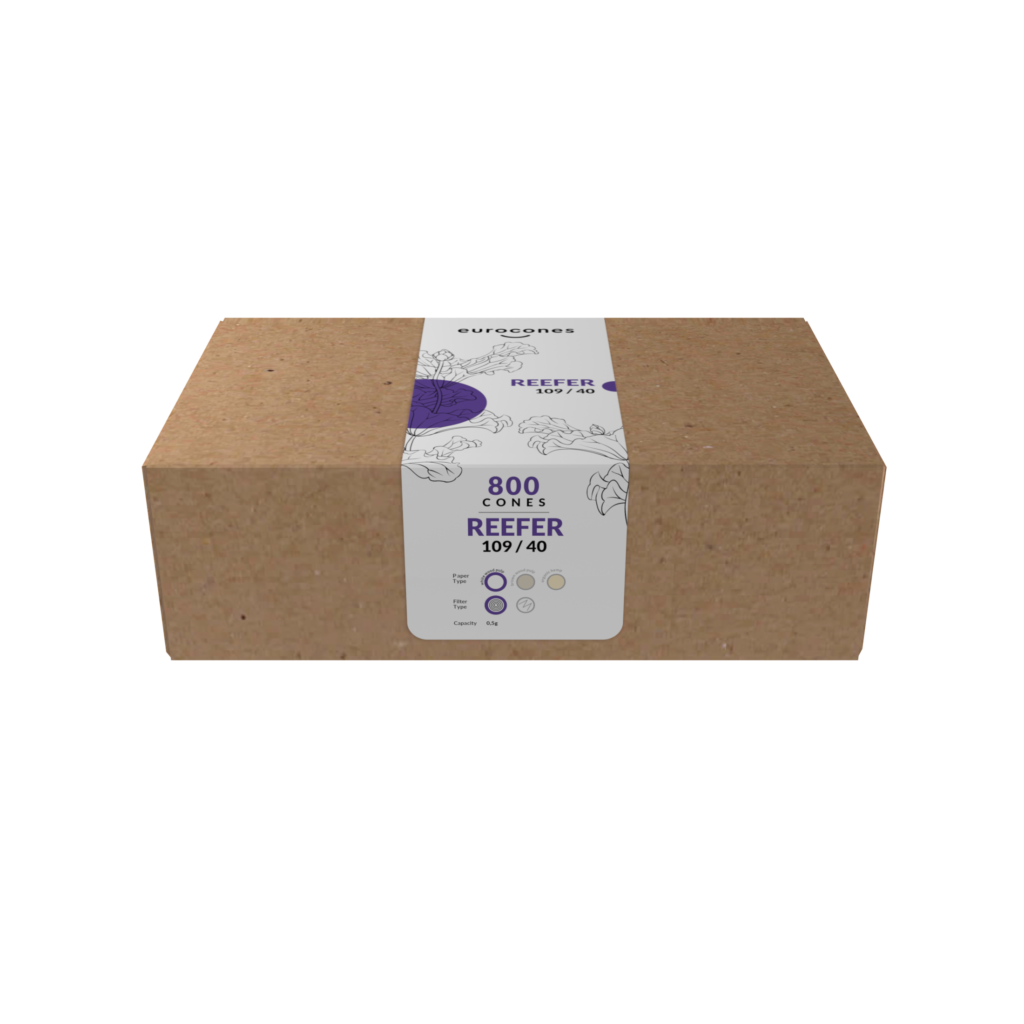 EUROCONES Dutch Reefer Size 800 Box White (109/40) - Eurocones